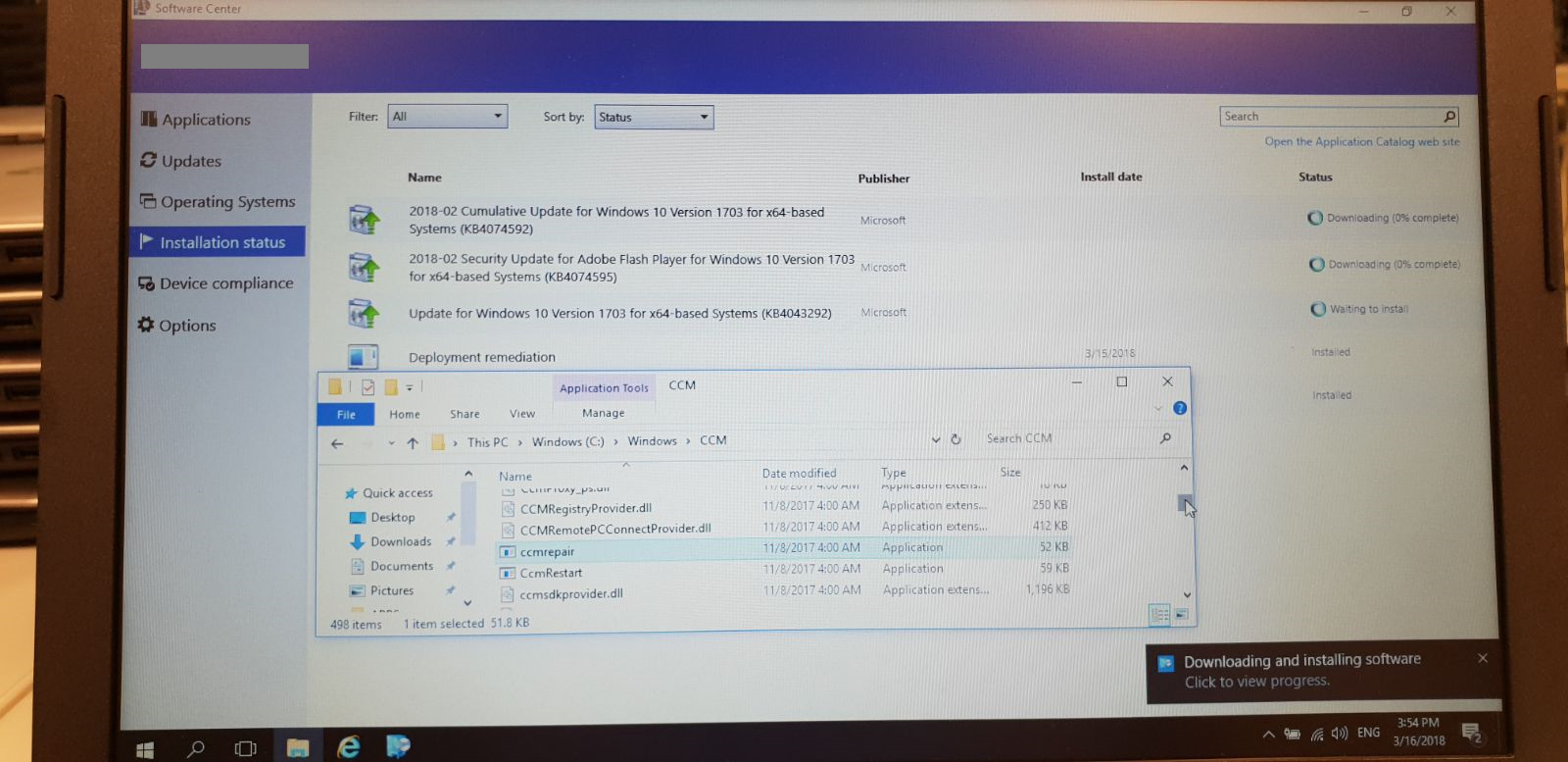 Notes from the Field: Windows Update Failed to Install from Software ...