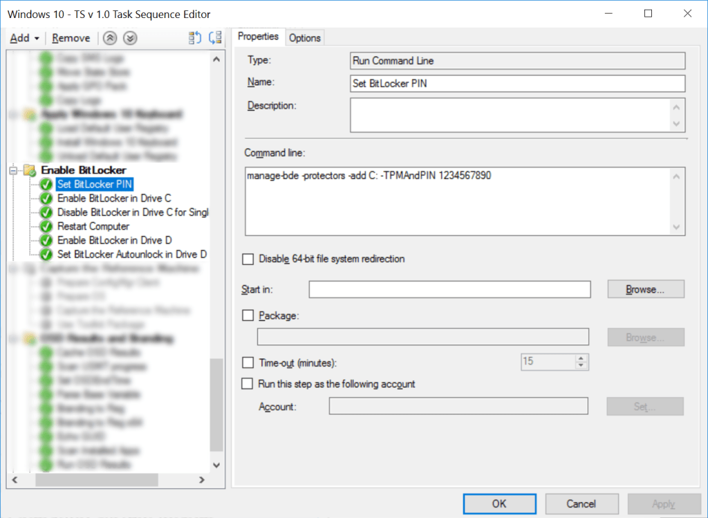 Windows 10 OSD: Enabling BitLocker XTS-AES 256 on Multiple Drives with ...