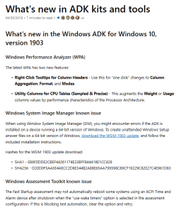 Installing Windows ADK for Windows 10 version 1903 + Windows PE add-on ...
