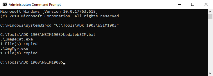Installing Windows ADK for Windows 10 version 1903 + Windows PE add-on ...