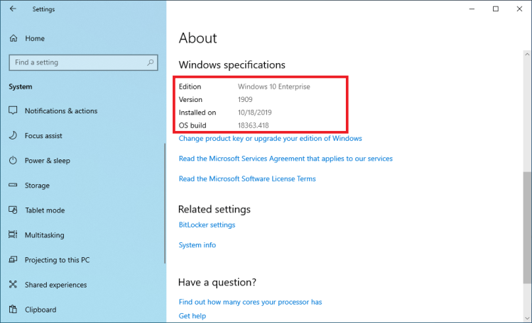 First Look: Windows 10 v1909 | LABDEMO